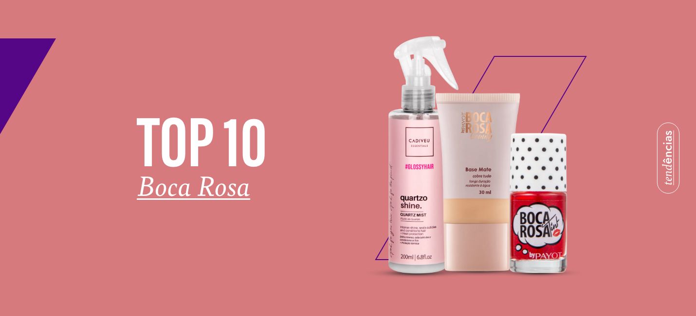 Top 10 de Boca Rosa: os produtos mais vendidos - Beleza na Web