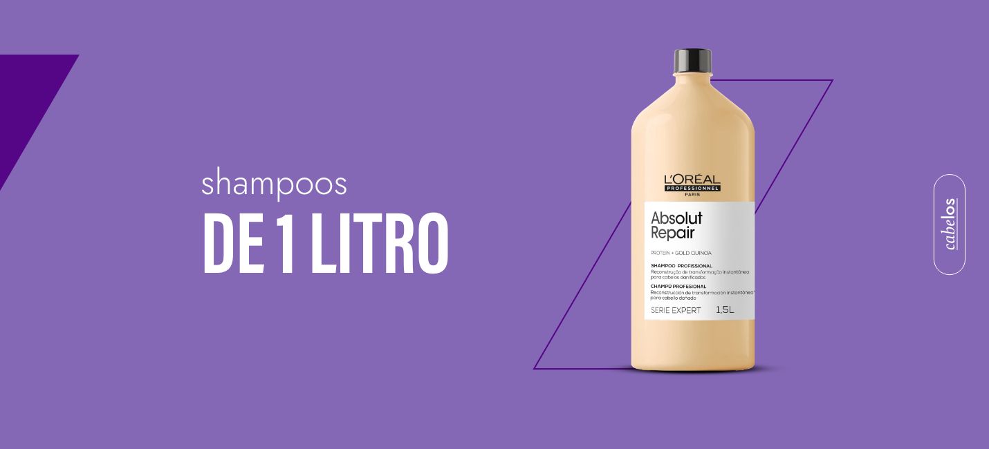 Shampoo de 1 litro: 10 opções para cuidar dos fios - Beleza na Web