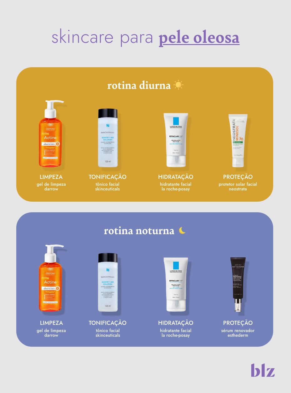 Rotina de skincare para pele oleosa - Beleza na Web